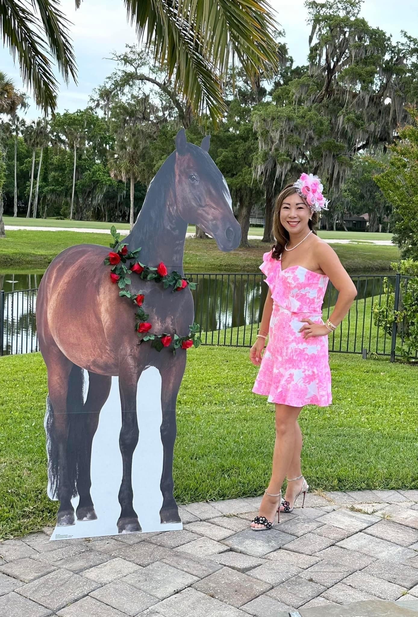 Preppy Palm Beach Style L P Handmade Derby /tea Hat Fascinator - Church ...