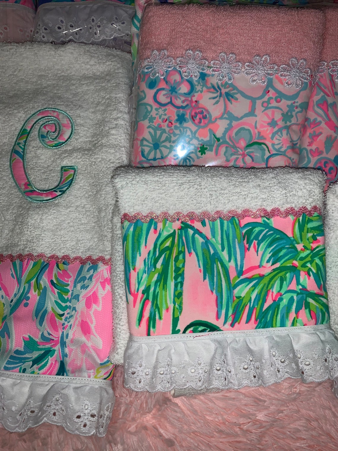 Preppy 1 Set Hand Towels Custom | Etsy