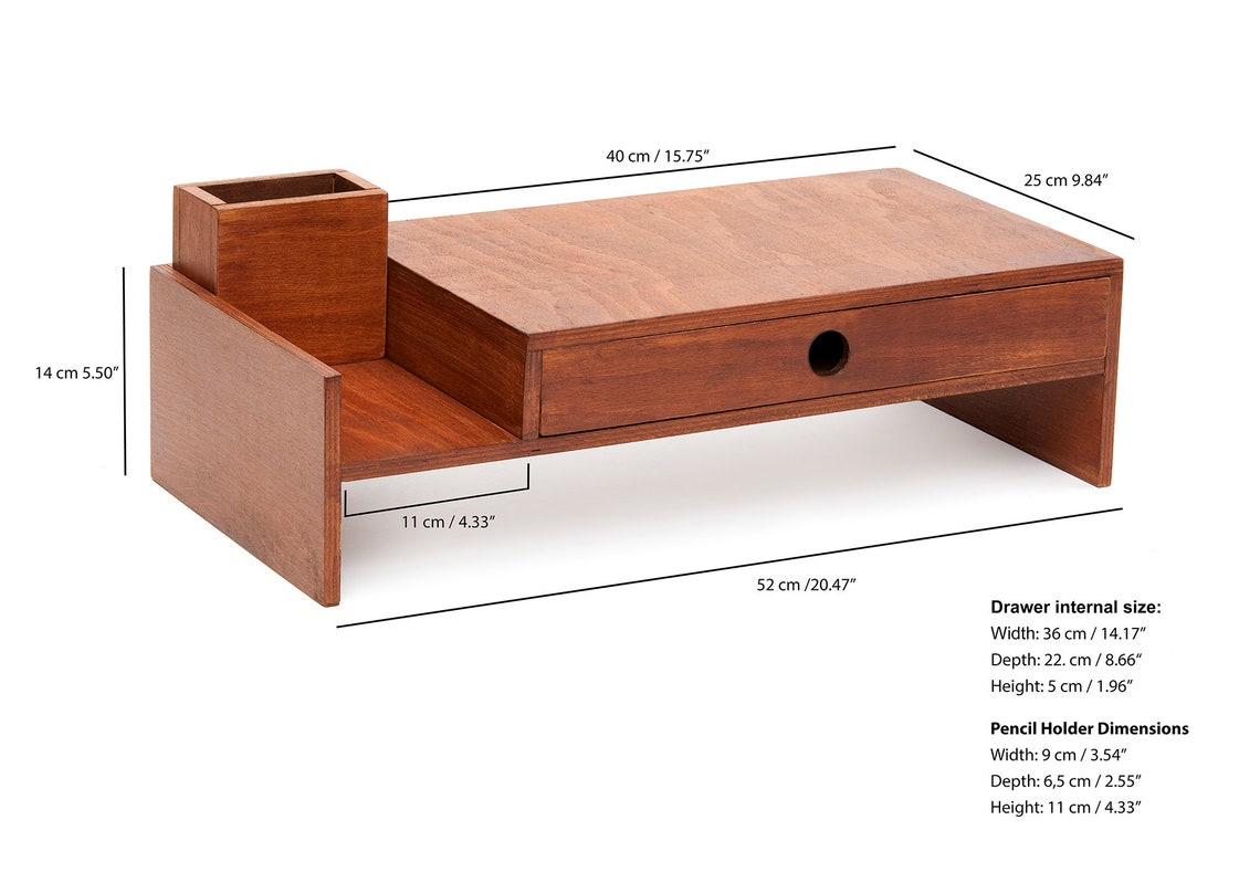 Handmade Monitor Stand Laptop Stand Desk Storage Shelf Desk - Etsy