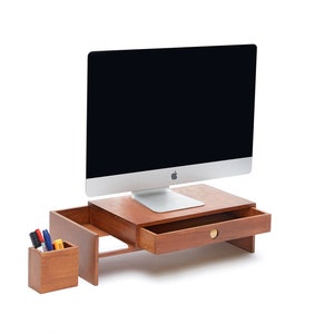 Handmade Monitor Stand Laptop Stand Desk Storage Shelf Desk - Etsy