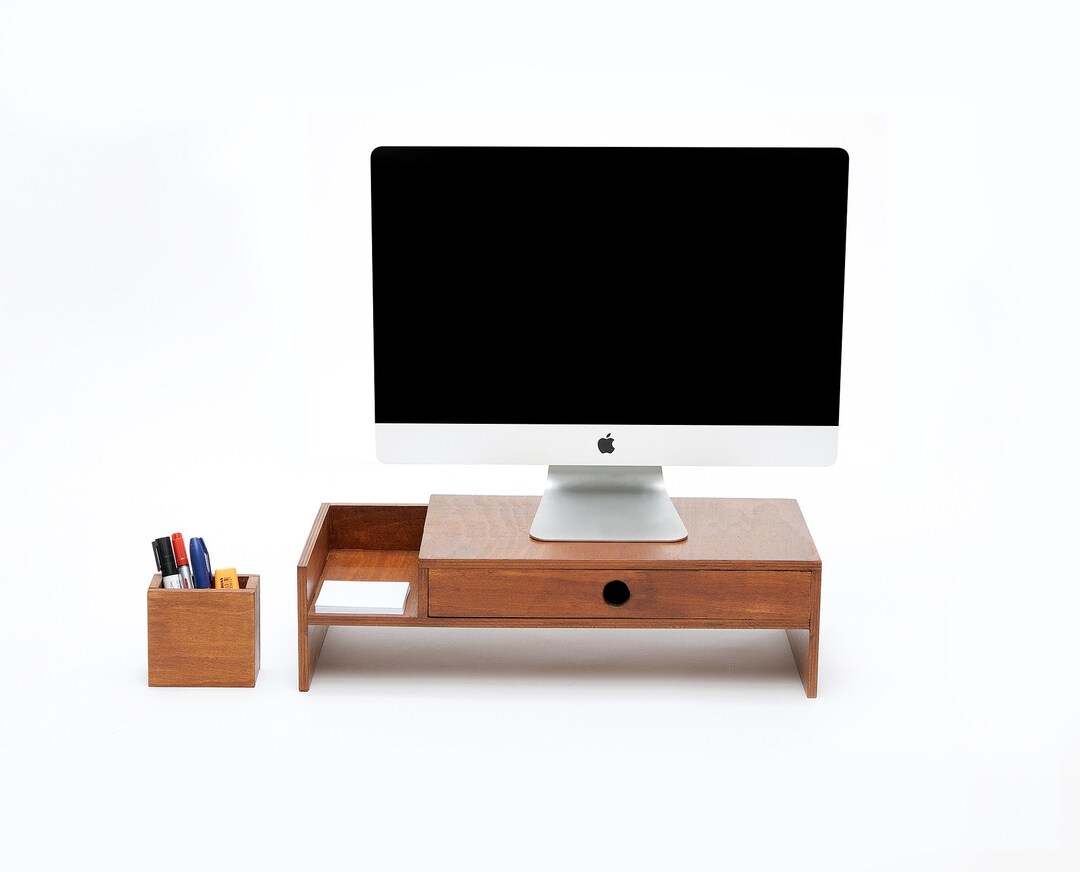 Handmade Monitor Stand Laptop Stand Desk Storage Shelf Desk - Etsy