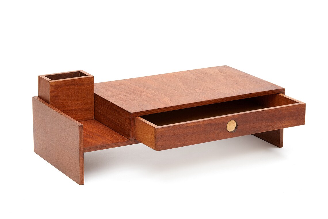 Handmade Monitor Stand Laptop Stand Desk Storage Shelf Desk - Etsy