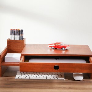 Handmade Monitor Stand Laptop Stand Desk Storage Shelf Desk - Etsy