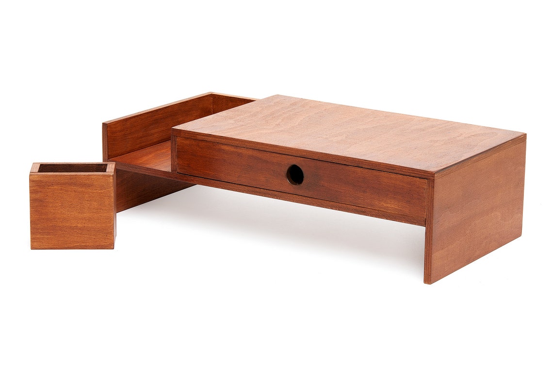 Handmade Monitor Stand Laptop Stand Desk Storage Shelf Desk - Etsy