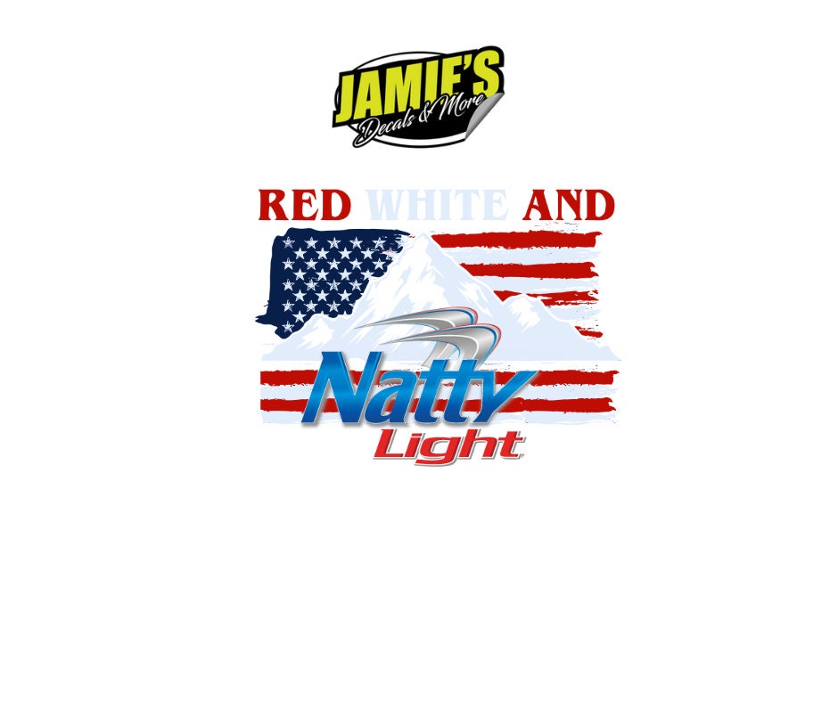 Red White and Natty Light PNG Digital Download - Etsy