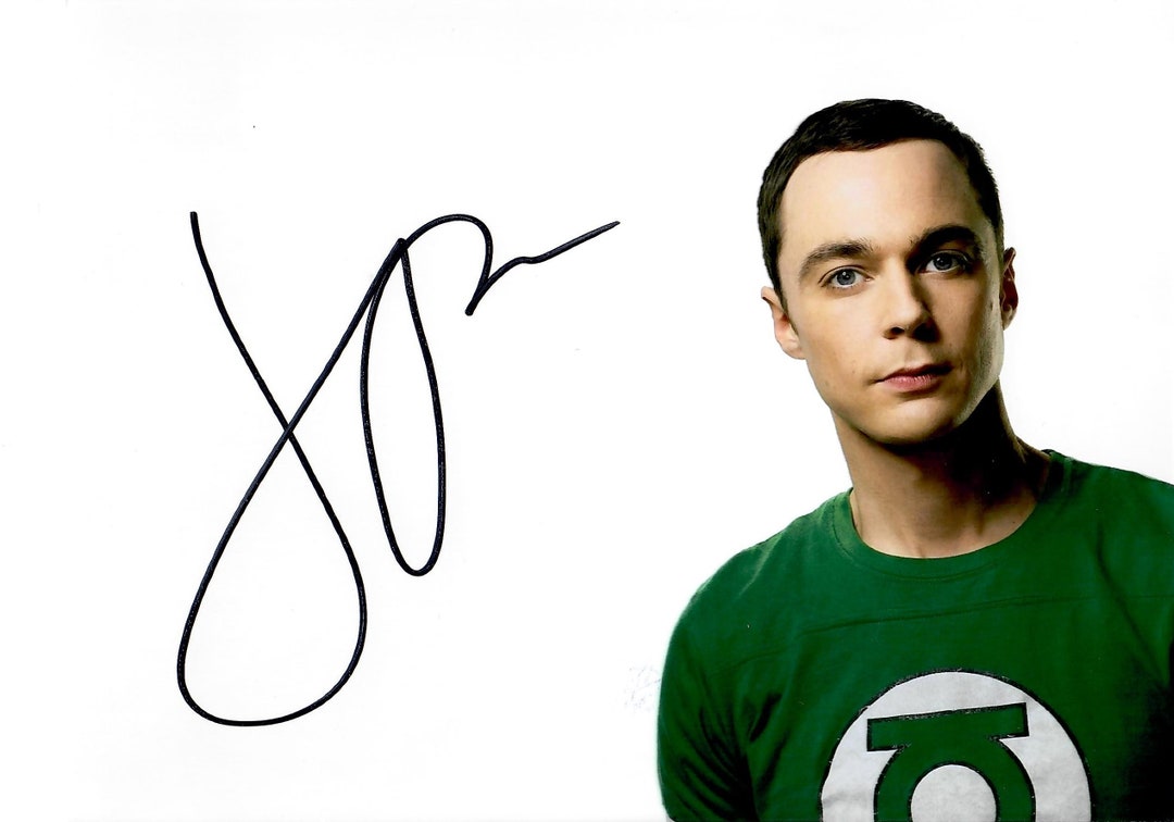 Jim Parsons Autograph + COA (sheldon Lee Cooper) - Etsy