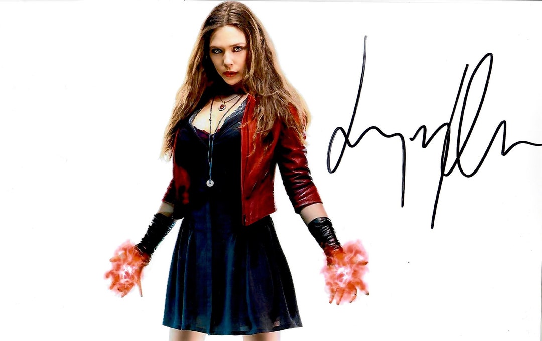 Elizabeth Olsen Autograph + COA (wanda Maximoff/scarlet Witch) - Etsy