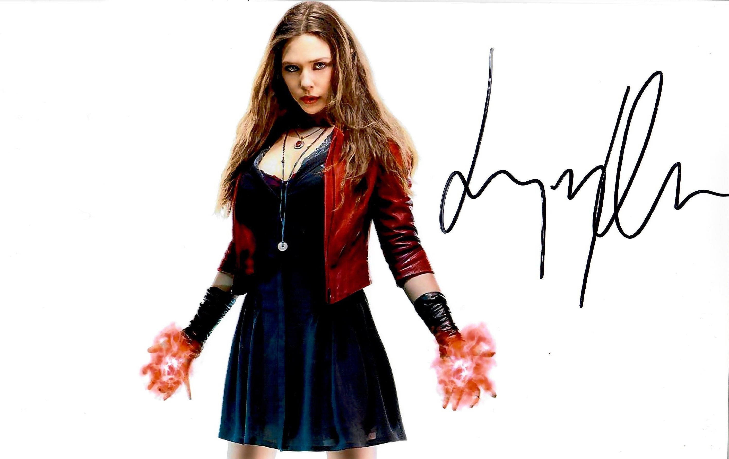 Elizabeth Olsen Autograph COA wanda Maximoff/scarlet Witch - Etsy
