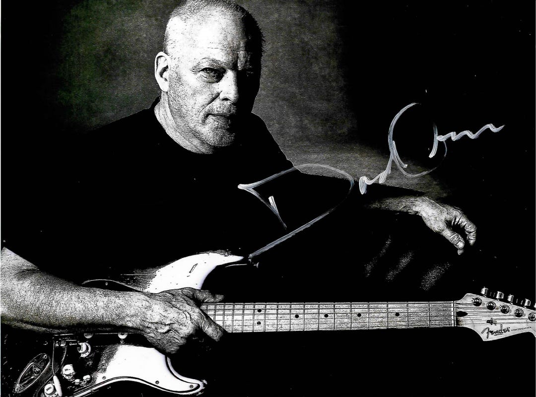 David Gilmore Autograph + COA (pink Floyd) - Etsy