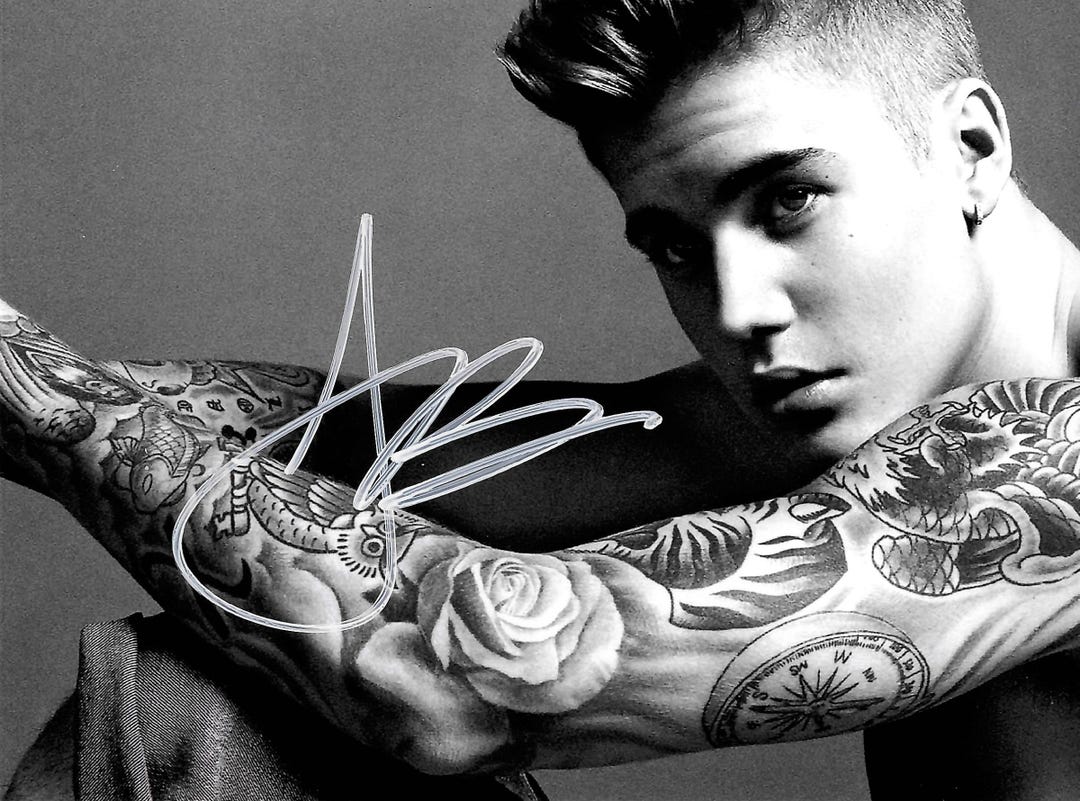 Justin Bieber Autograph COA - Etsy