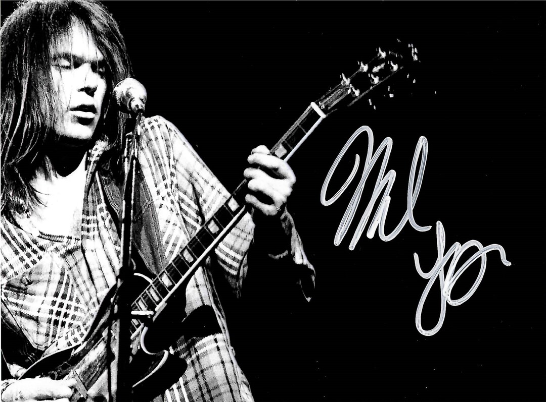 Neil Young Autograph autogramm COA - Etsy