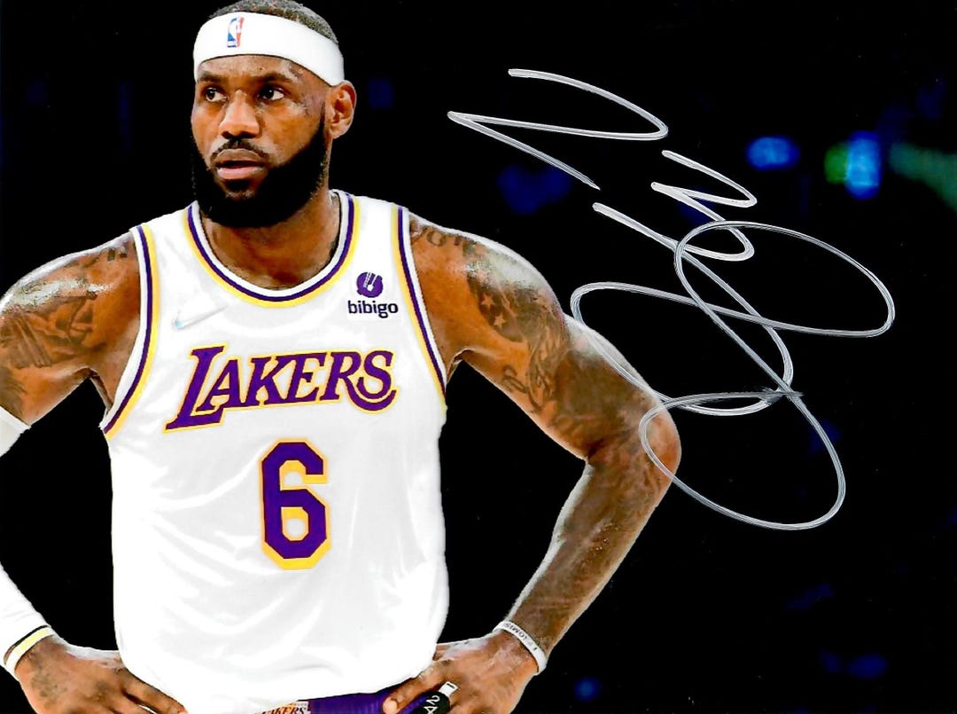 Lebron James Autograph + COA - Etsy