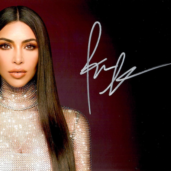 Kim Kardashian Autograph - Etsy
