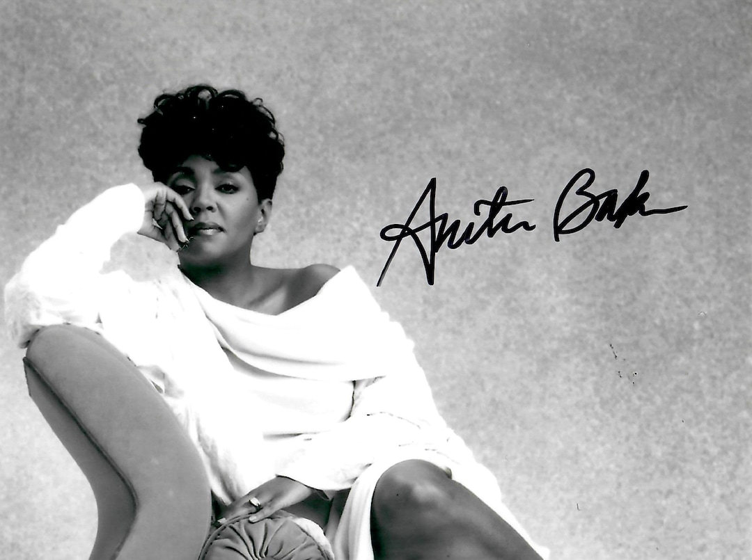 Anita Baker Hand Signed Autograph + COA - Etsy