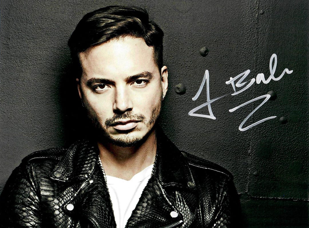 J Balvin Hand Signed Autograph + COA - Etsy