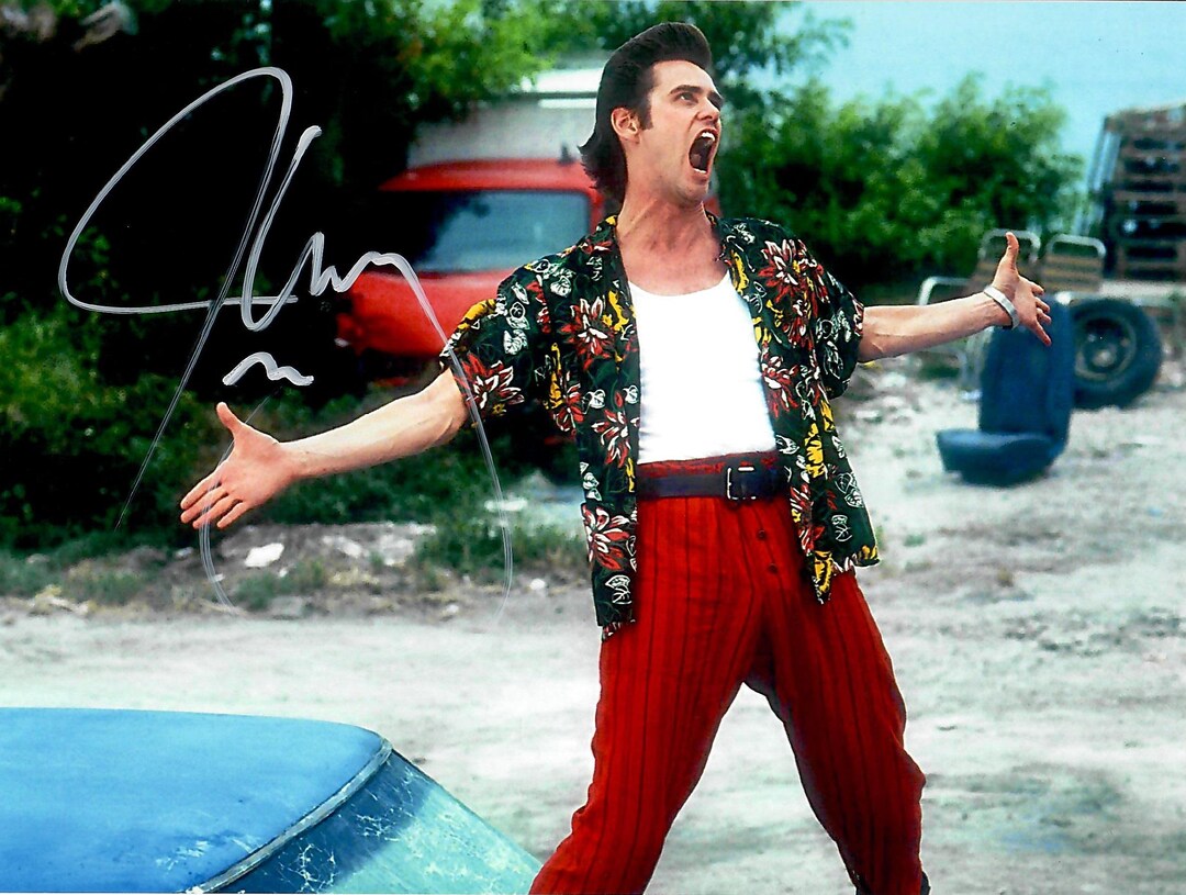 Jim Carrey Autograph + COA (ace Ventura) - Etsy