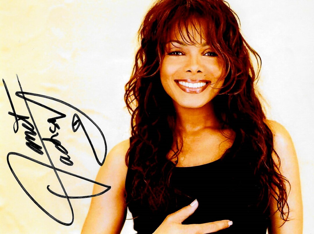 Janet Jackson Autograph COA - Etsy
