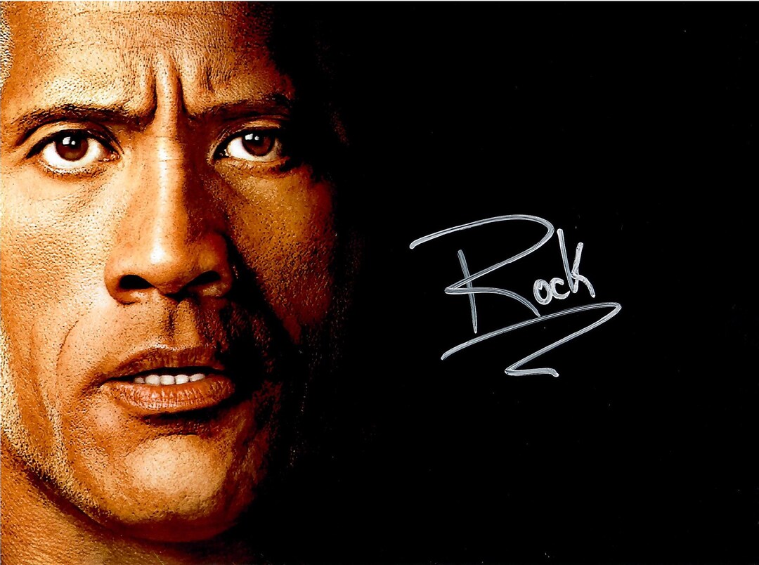 Dwayne Johnson (the Rock) Autograph + COA - Etsy