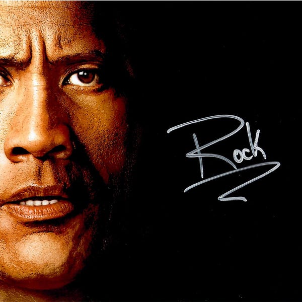 Dwayne Johnson Autograph - Etsy