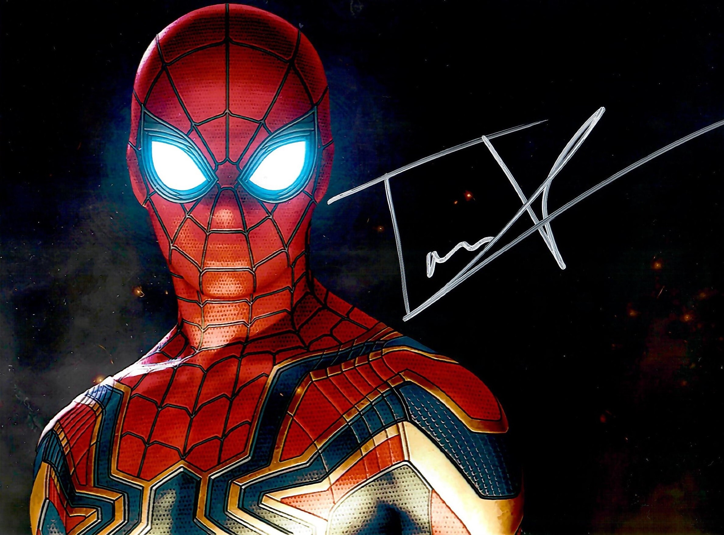 Tom Holland Autograph COA spider-man - Etsy