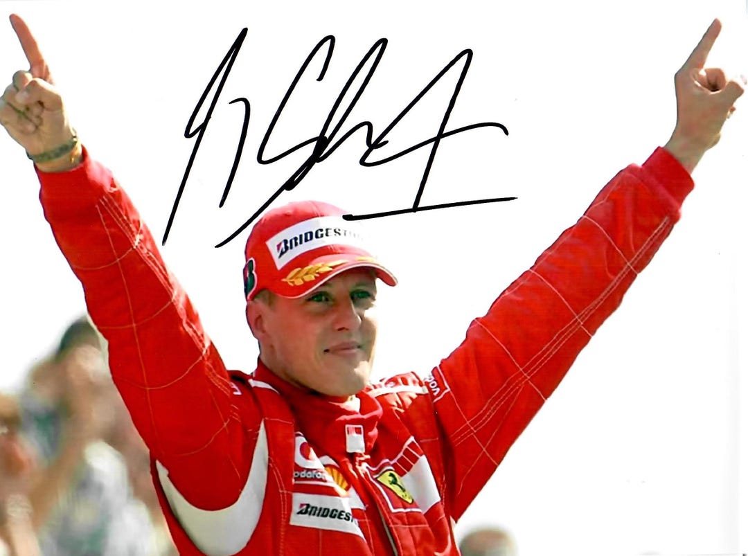 Michael Schumacher Autograph + COA (formula 1) - Etsy