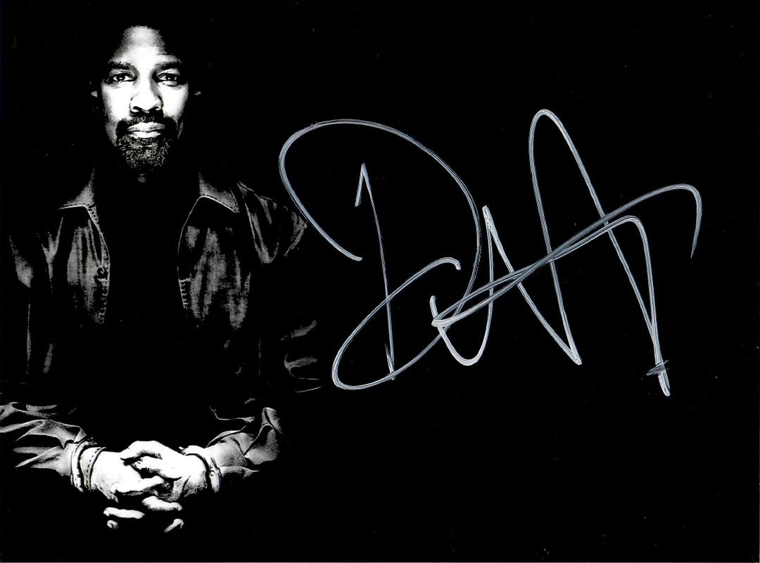 Denzel Washington Autograph COA - Etsy