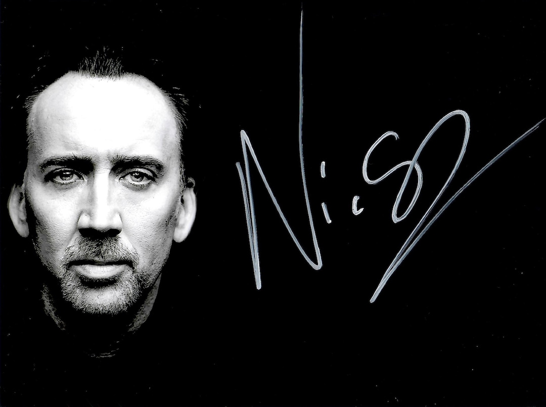 Nicolas Cage Autograph COA - Etsy