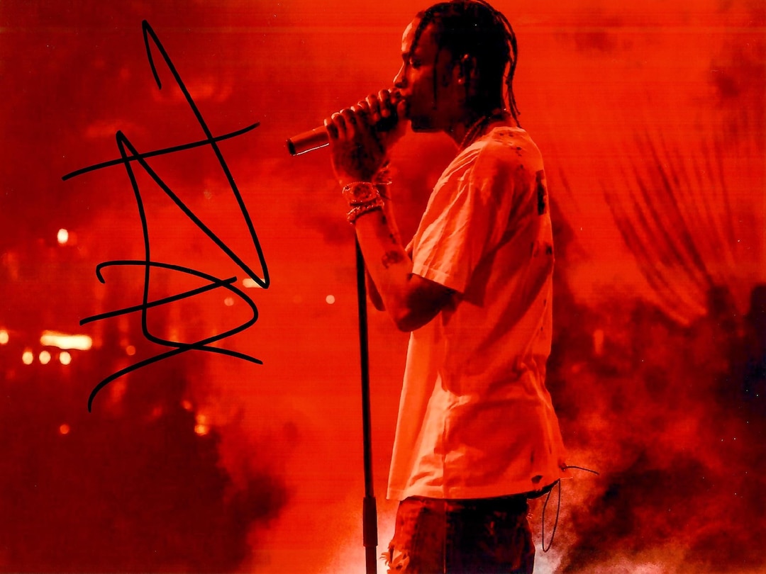 Travis Scott Autograph COA - Etsy