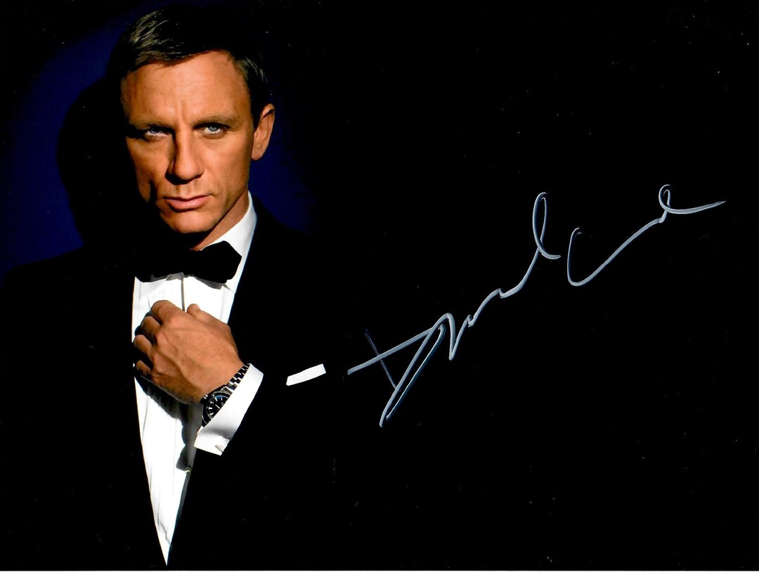 Daniel Craig Autograph + COA (james Bond) - Etsy