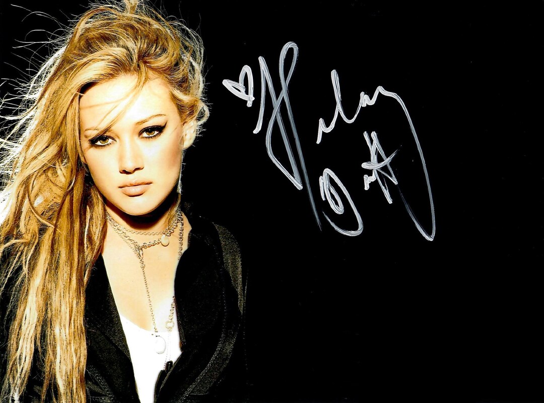 Hilary Duff Autograph COA - Etsy