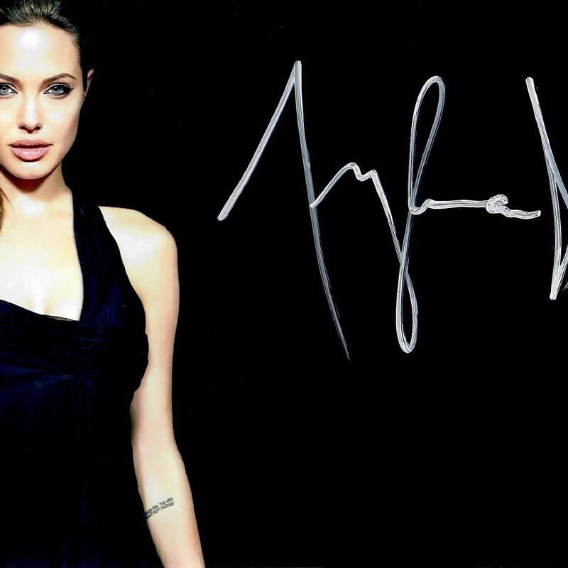 Angelina Jolie Autograph - Etsy