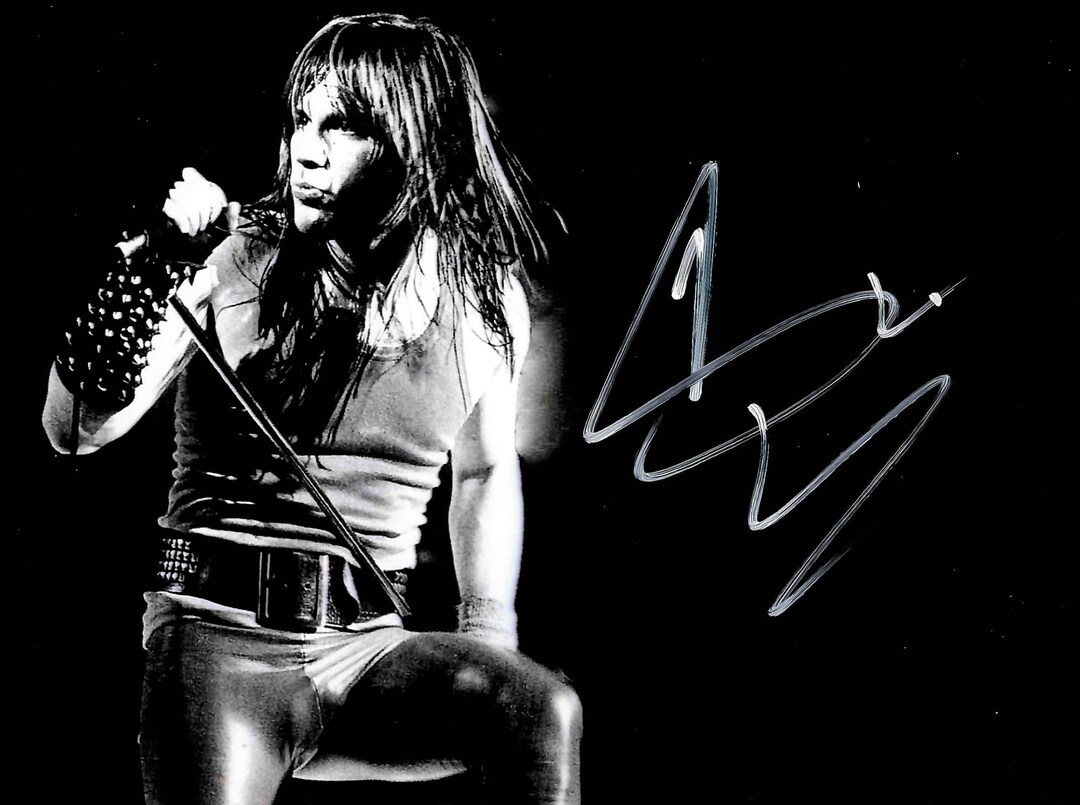 Bruce Dickinson Autograph + COA (iron Maiden) - Etsy