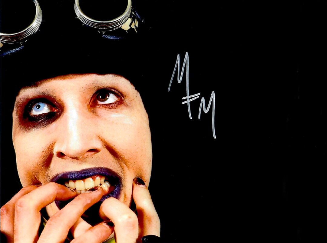 Marilyn Manson Autograph + COA - Etsy