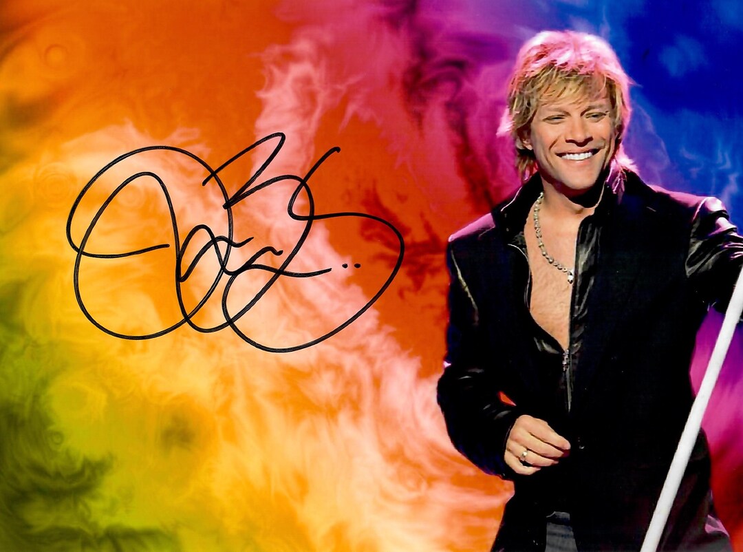 Jon Bon Jovi Autograph autograph COA - Etsy