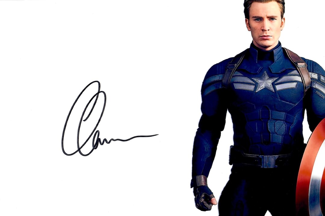Chris Evans Autograph + COA (captain America) - Etsy