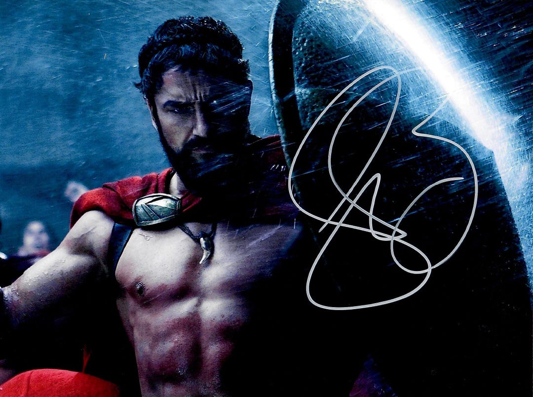 Gerard Butler Autograph + COA (300 - King Leonidas) - Etsy