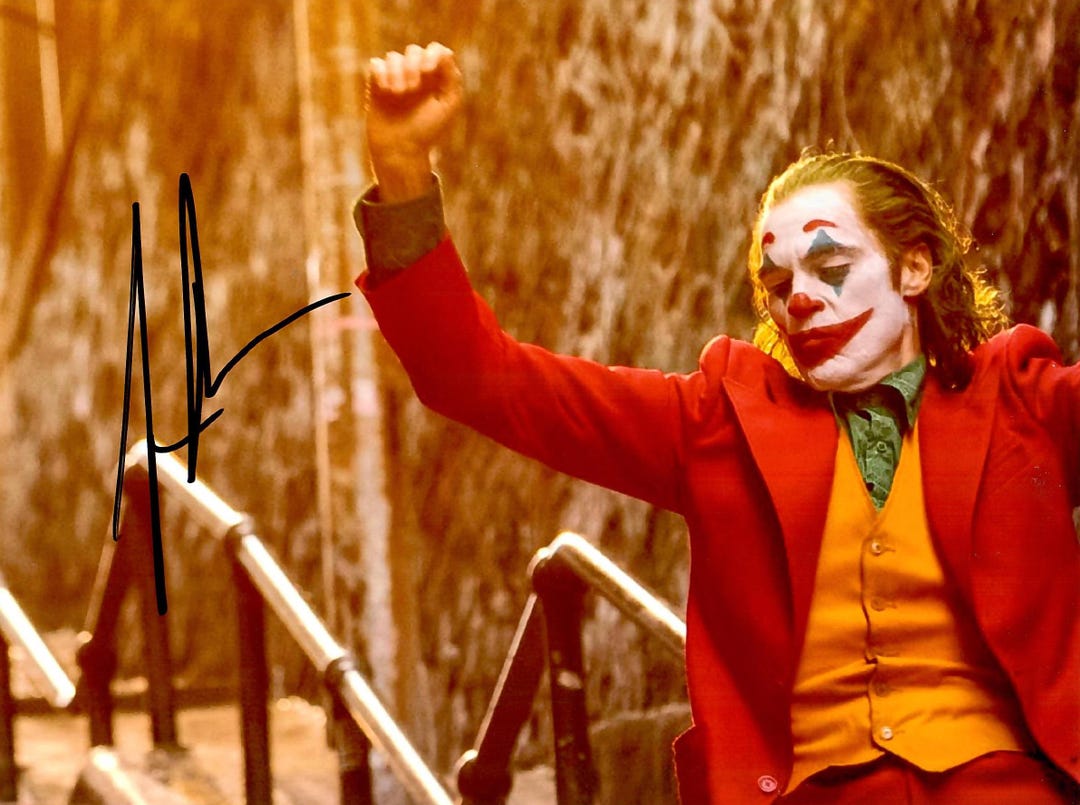 Joaquin Phoenix joker Hand-signed Autograph COA - Etsy