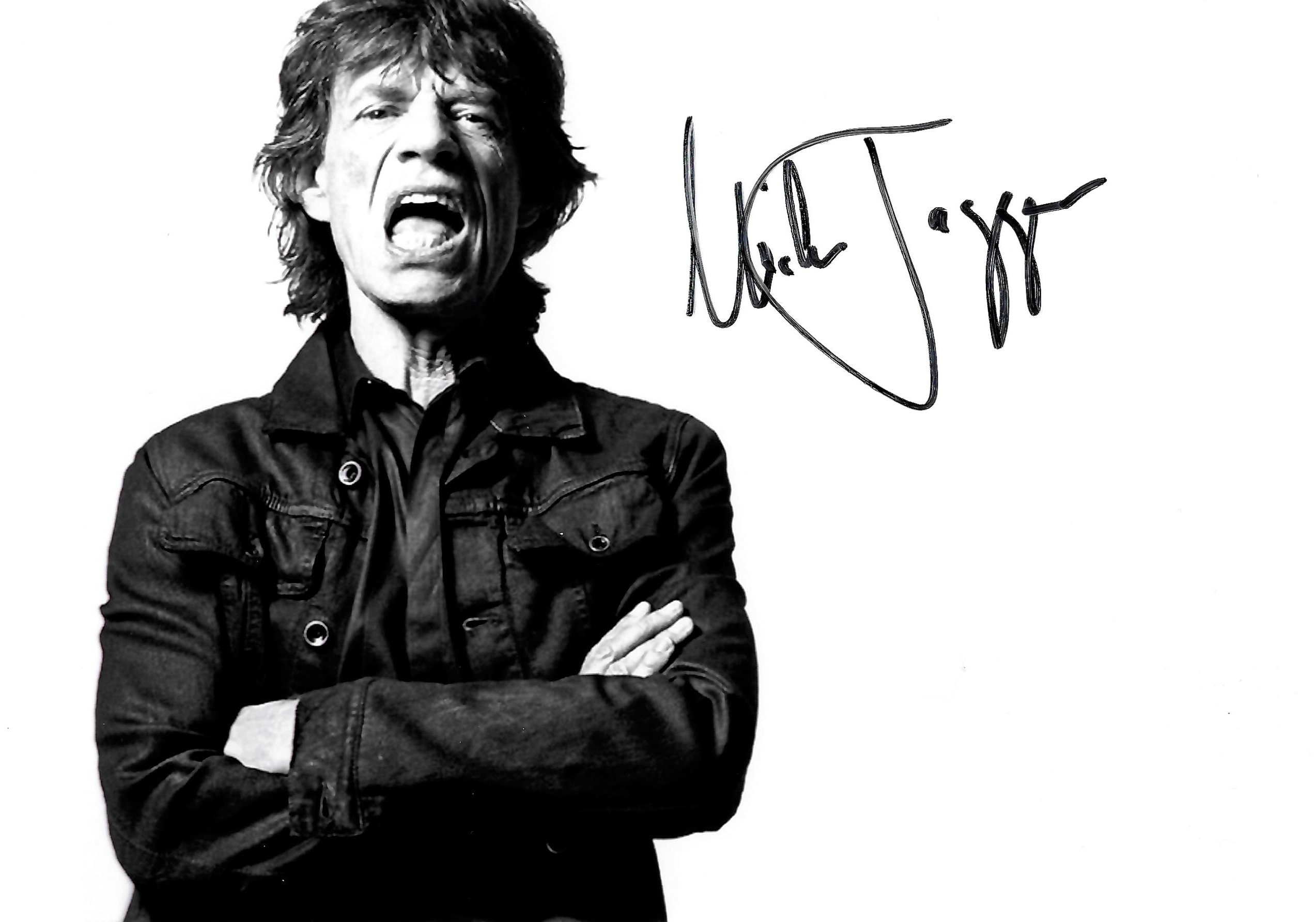 Mick Jagger The Rolling Stones Autograph Autogramm COA - Etsy Schweiz