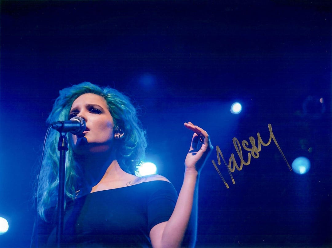 Halsey Autograph + COA - Etsy