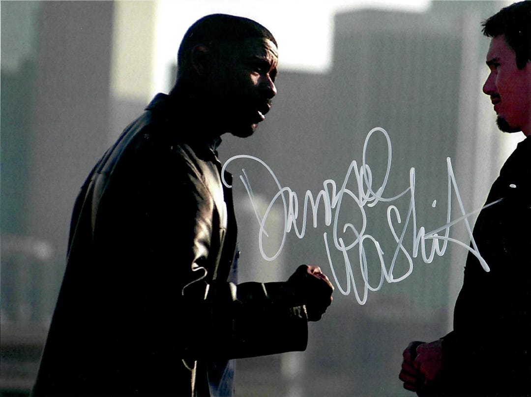 Denzel Washington Autograph + COA (training Day) - Etsy