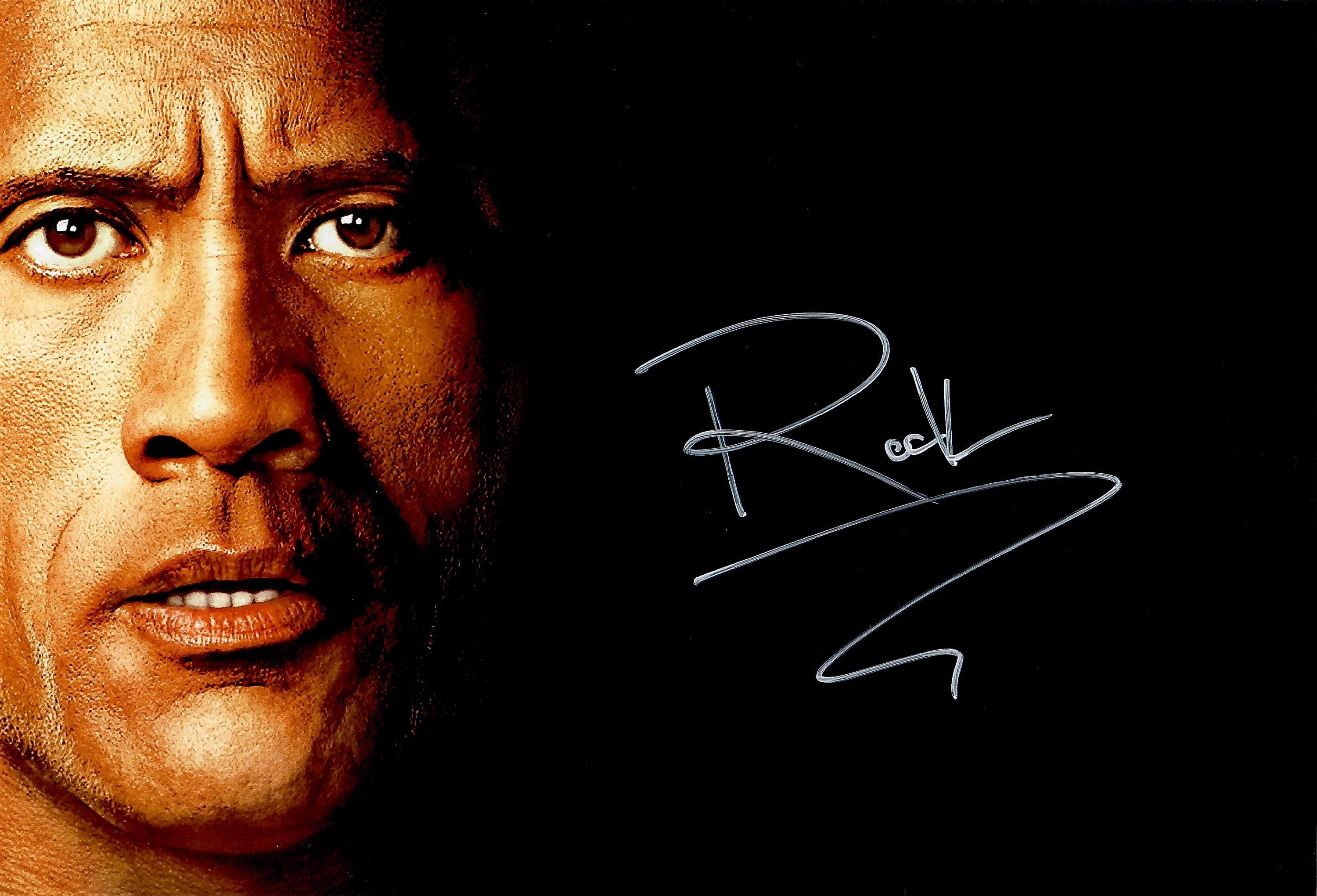 Dwayne Johnson the Rock Autograph COA - Etsy