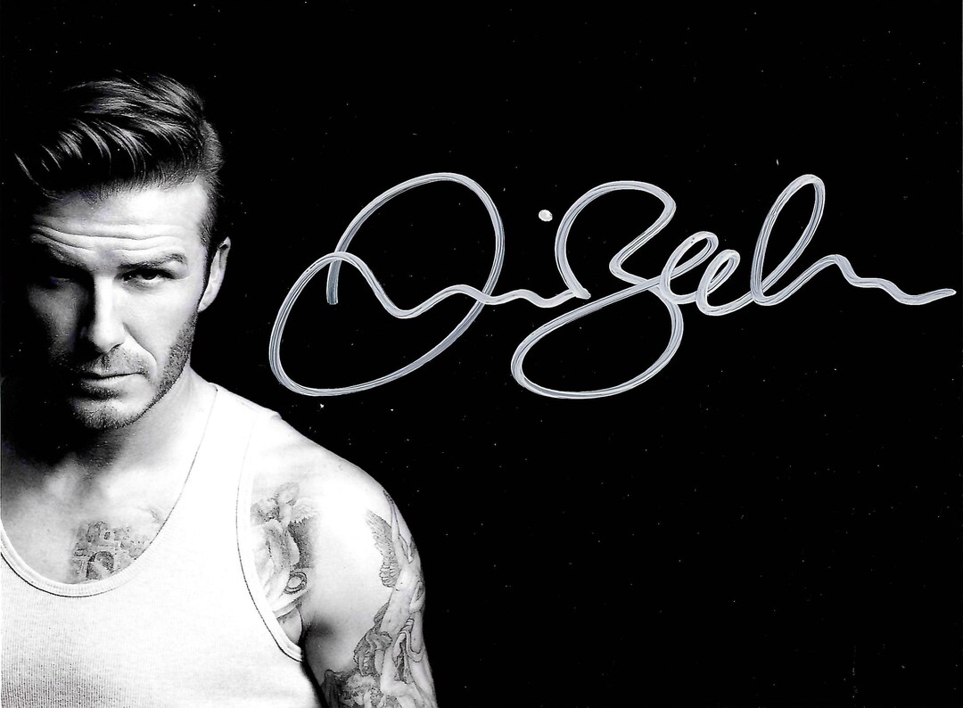 David Beckham Autograph + COA (manchester United) - Etsy