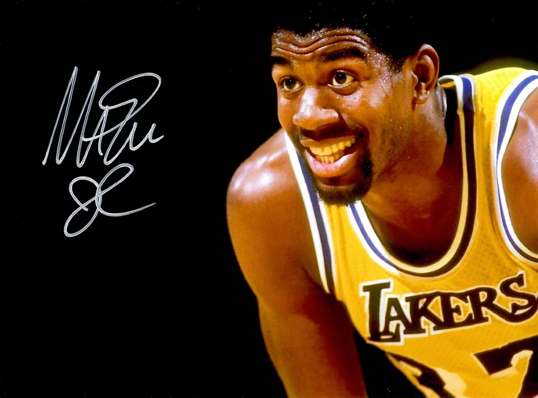 Magic Johnson Autograph (autograph) + COA - Etsy