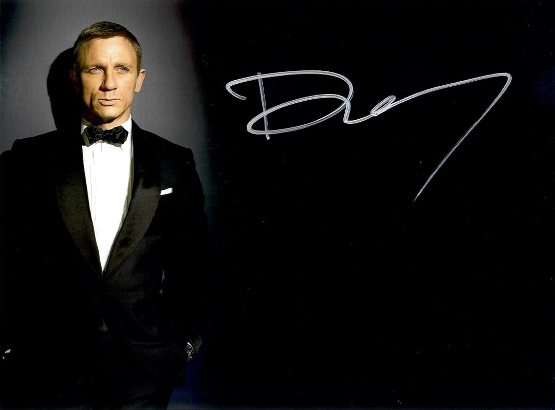 Daniel Craig Autograph COA james Bond - Etsy