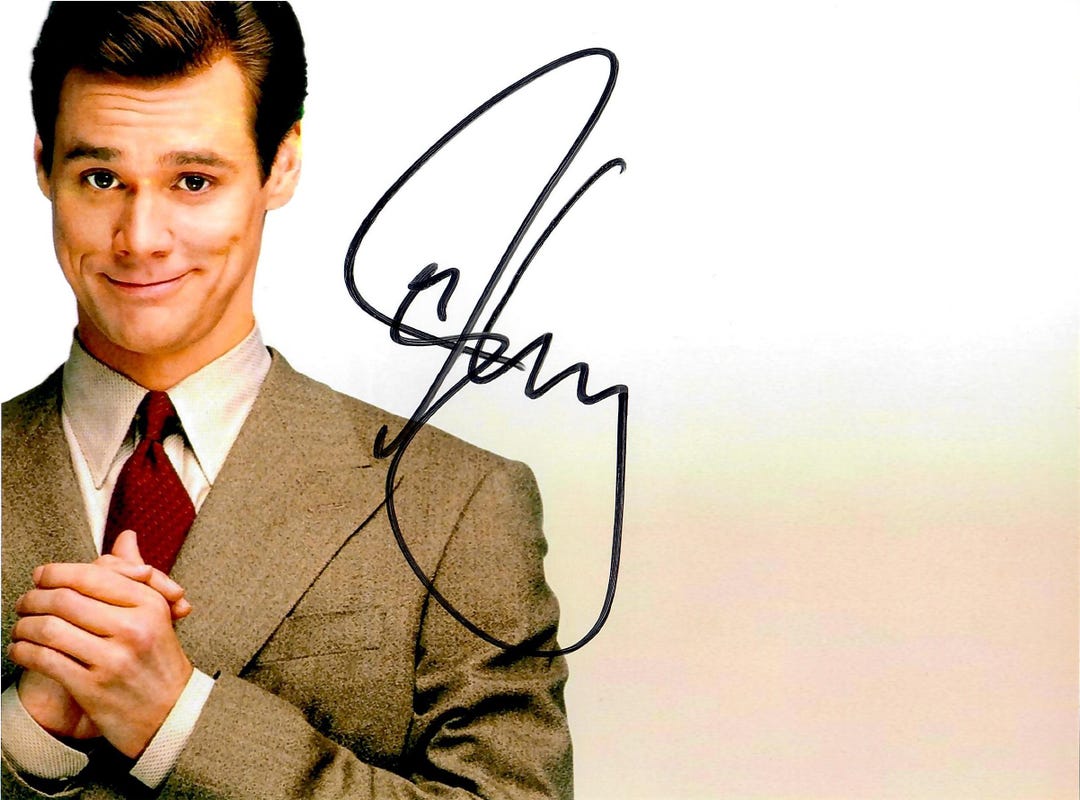 Jim Carrey Autograph + COA - Etsy