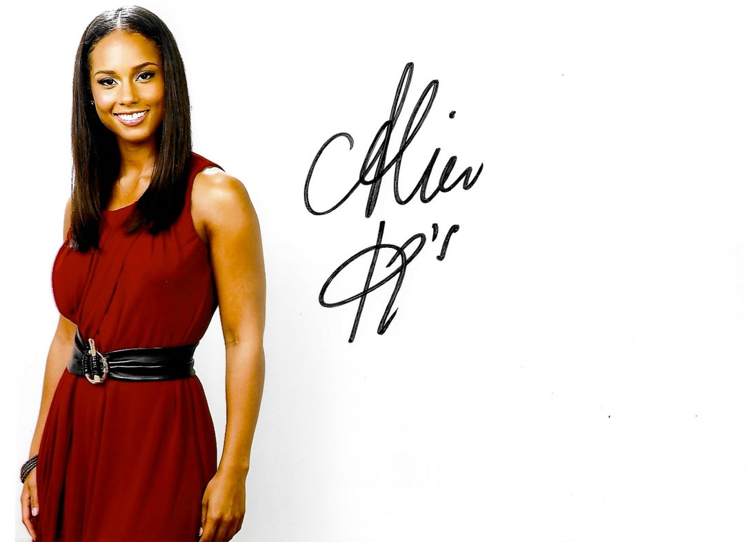 Alicia Keys Autograph autograph COA - Etsy