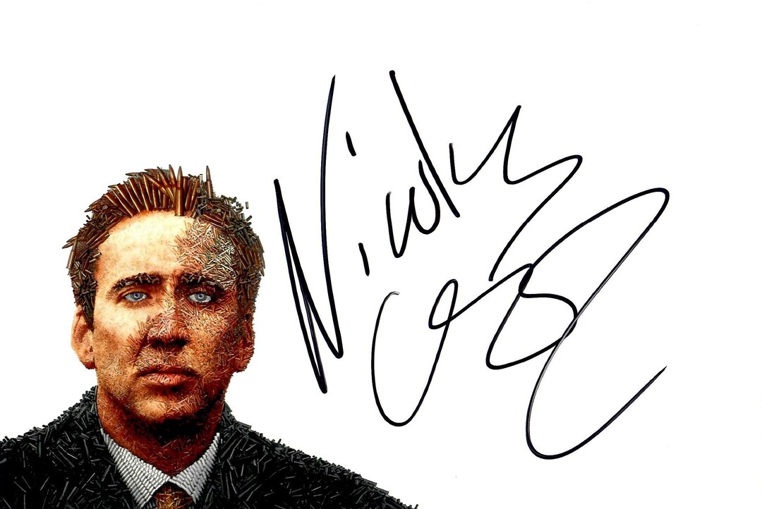 Nicolas Cage Autograph COA lord of War - Etsy