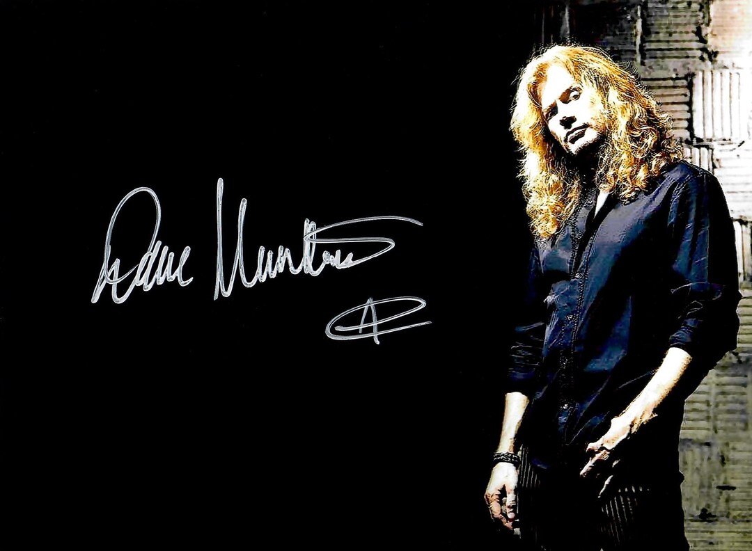 Dave Mustaine (megadeth) Autograph (autograph) + COA - Etsy