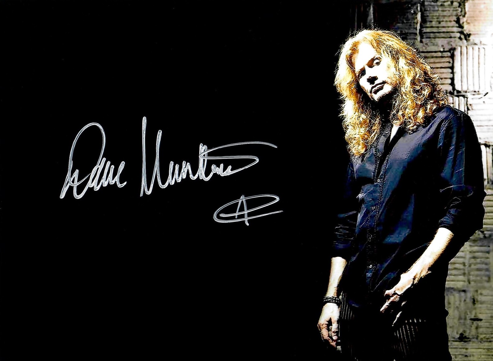 Dave Mustaine megadeth Autograph autograph COA - Etsy