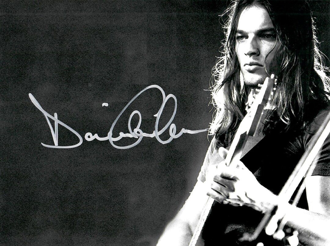 David Gilmore Autograph + COA (pink Floyd) - Etsy